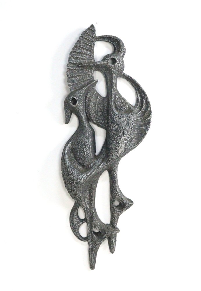 Brutalist Resin Wall Decoration of Cranes from Ars Munda for sale at Pamono