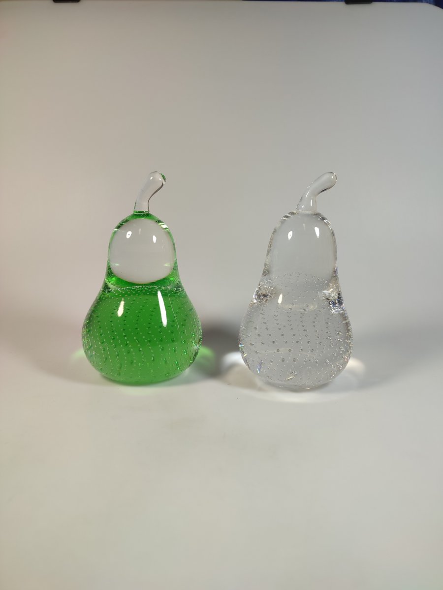 Glass Paperweights by Milan Metelák for Harrachov, 1970s, Set of 2 for ...