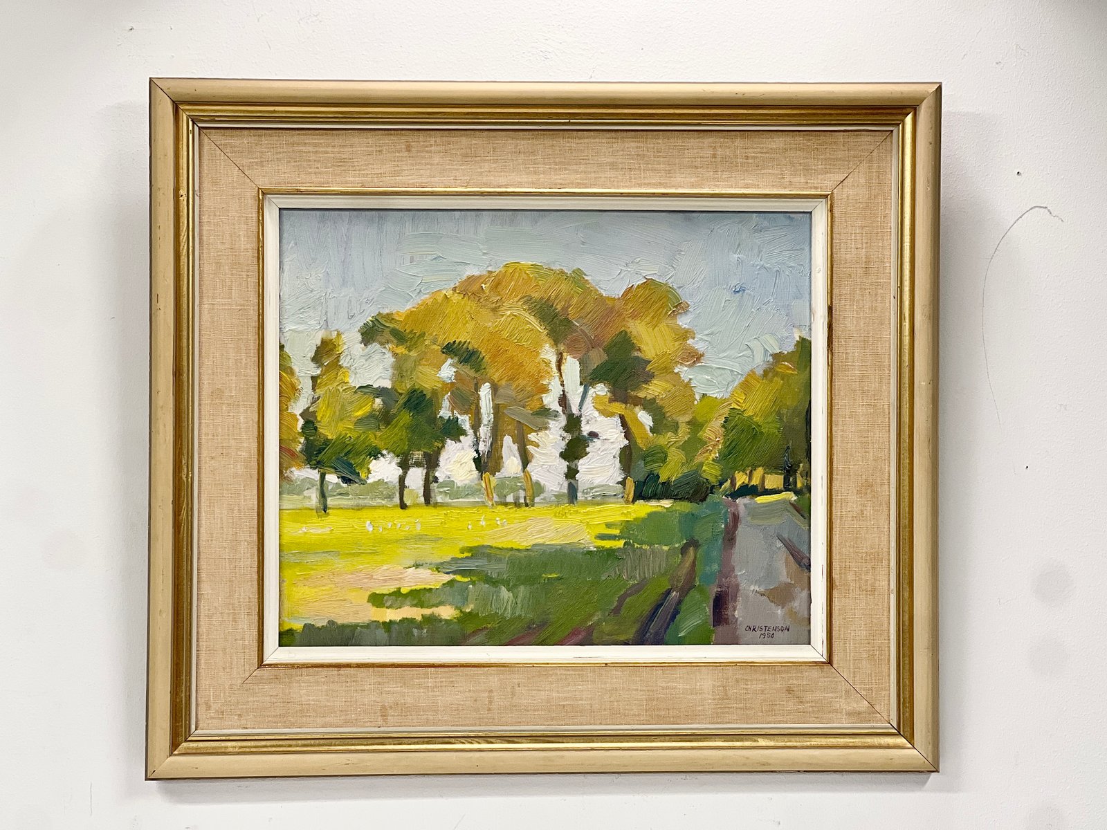 Christenson, Untitled, 1950s, Oil Painting on Panel for sale at Pamono
