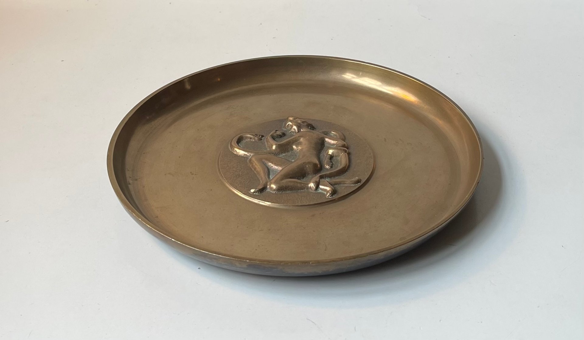 Art Deco Bronze Tray with Genesis Motif from Tinos, 1930s for sale at ...