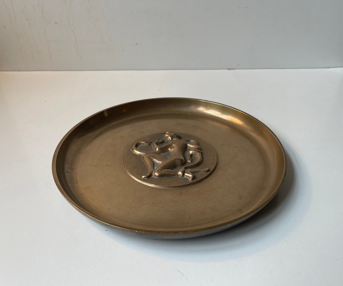 Art Deco Bronze Tray with Genesis Motif from Tinos, 1930s for sale at ...