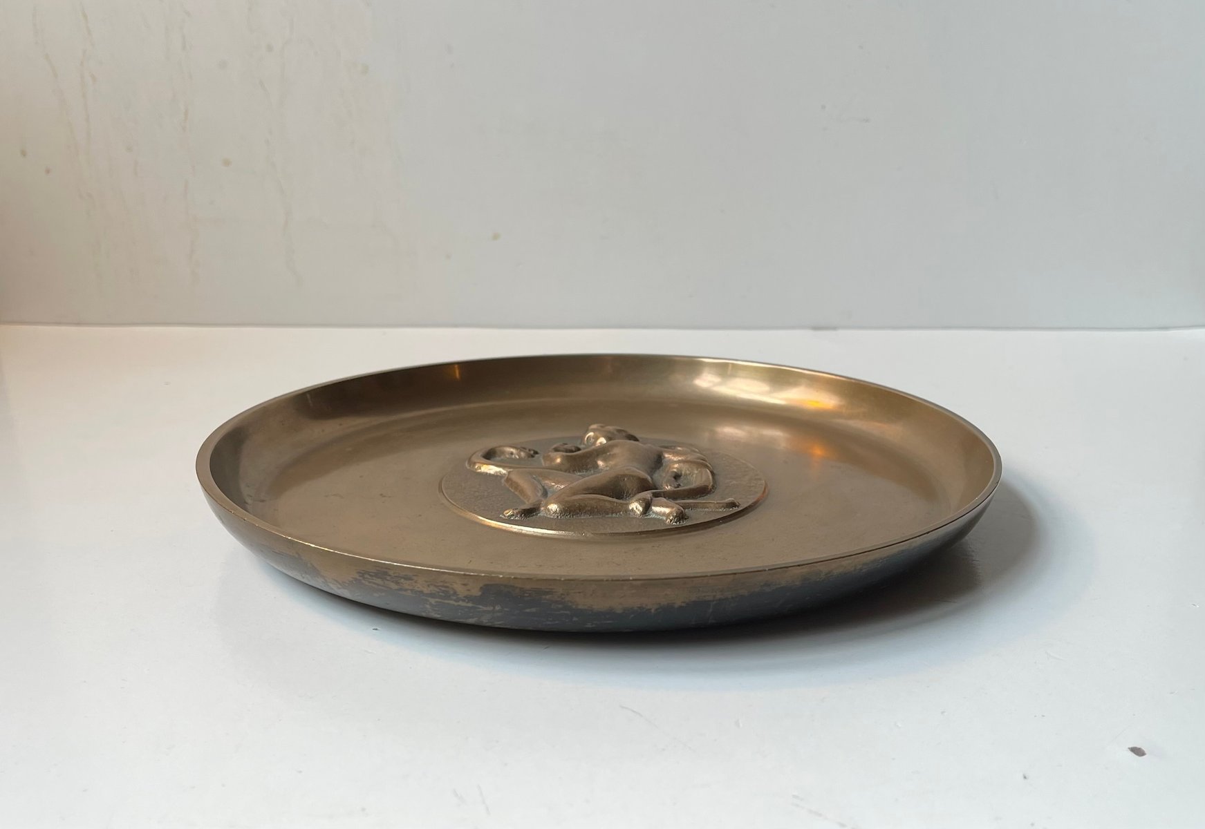 Art Deco Bronze Tray with Genesis Motif from Tinos, 1930s for sale at ...