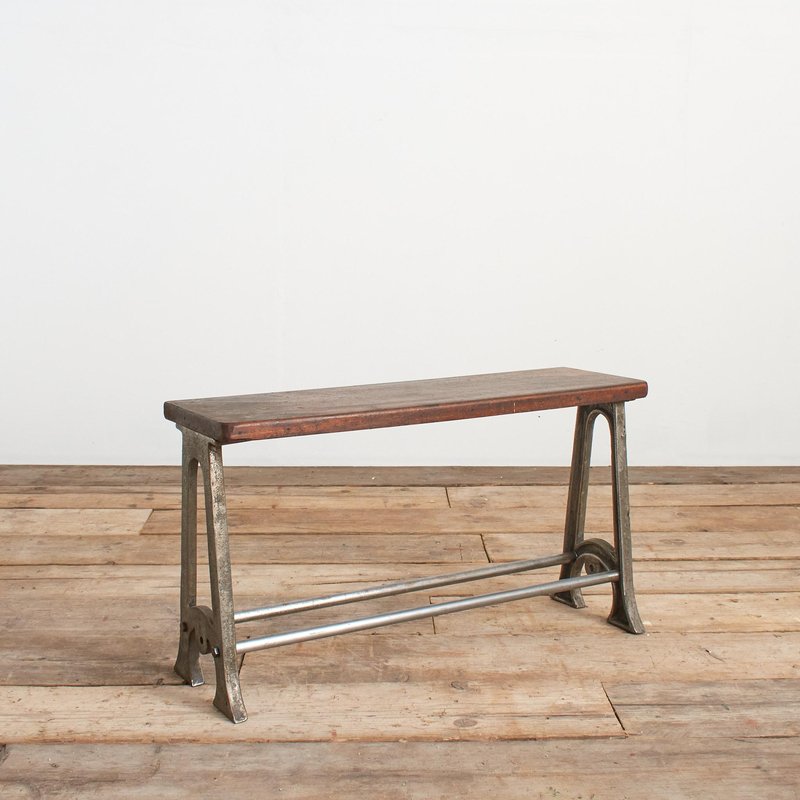 Small Vintage Locker Room Storage Bench, 1950s for sale at Pamono