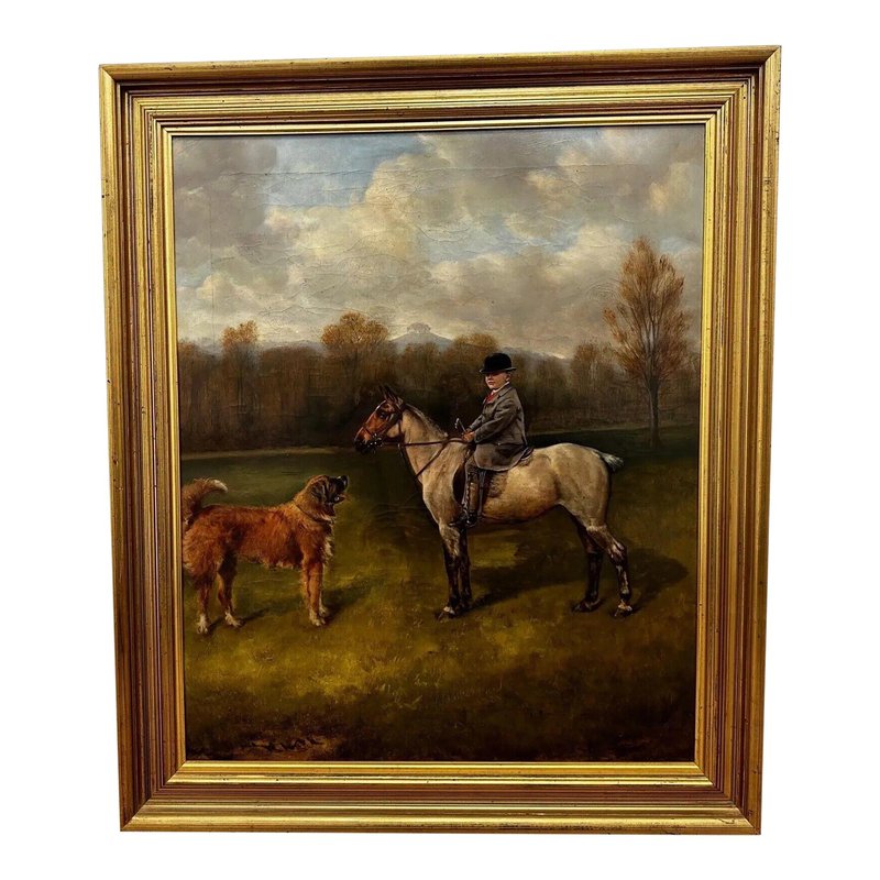 John Alfred Wheeler, Equestrian Francis James Fry Wearing Bowler Hat ...