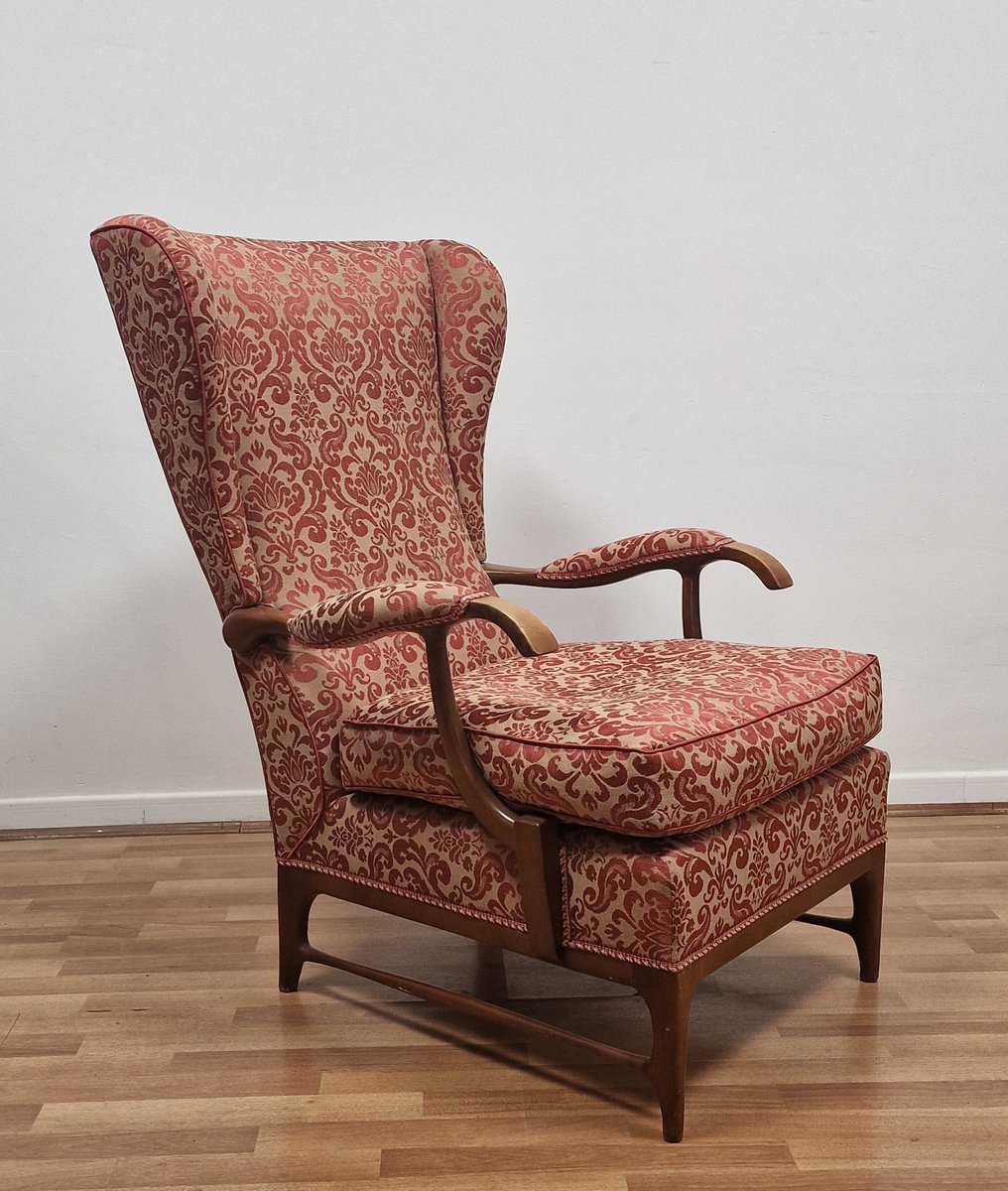 Winged Lounge Chair by Paolo Buffa for Frama, 1950s for sale at Pamono