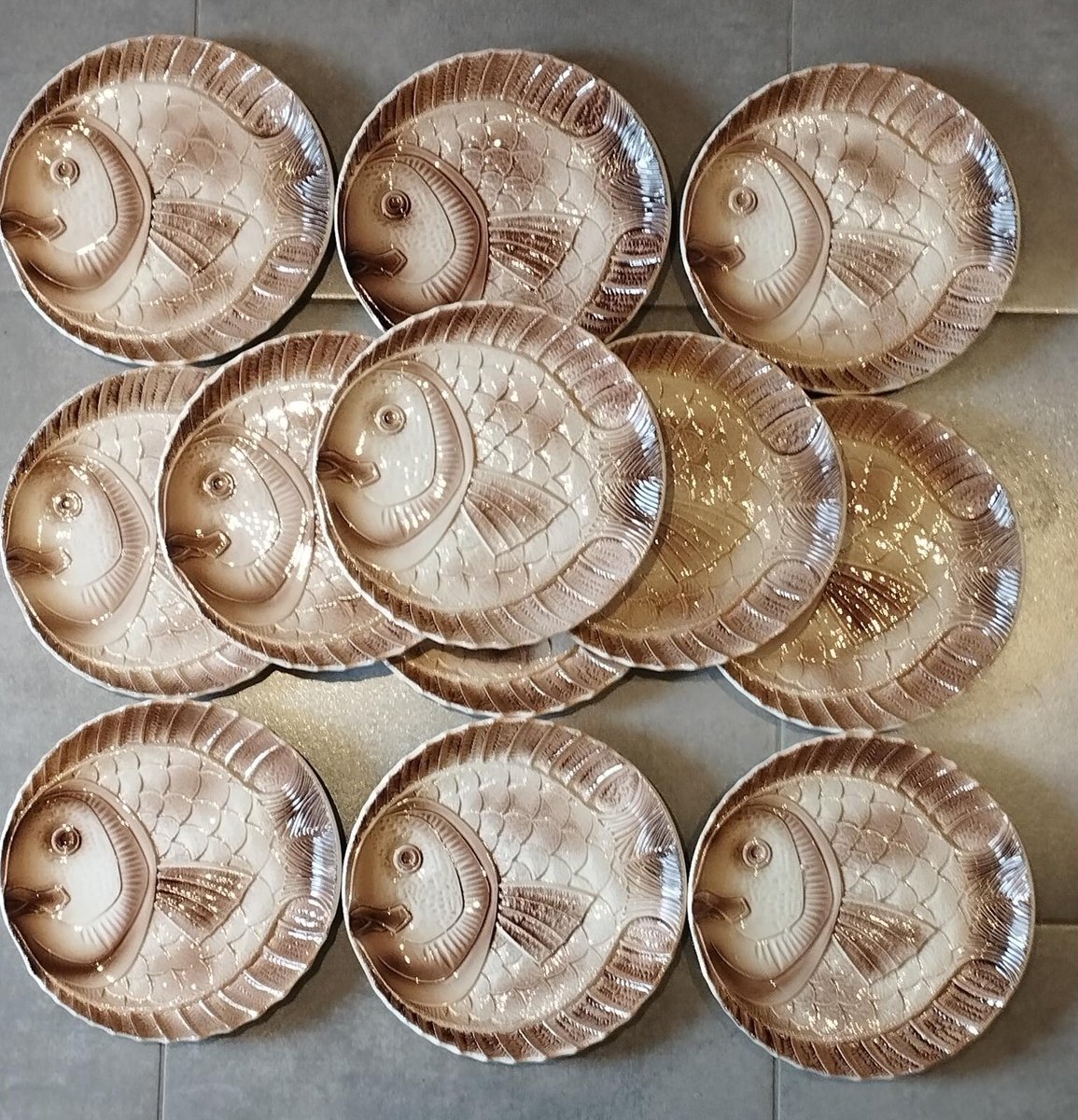 Vintage Sarreguemines Zoomorphic Plates, 1970s, Set of 12 for sale at ...