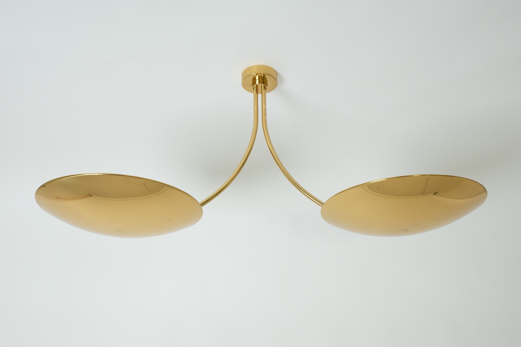 Modern German Model Duan Brass Pendant Lamp by Florian Schulz, 1970s ...