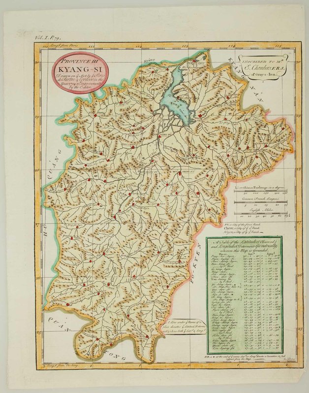 The Chinese Province of Kyang-Si Map for sale at Pamono