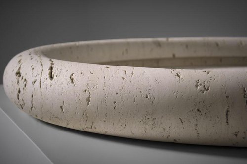 Travertine Voltero Centerpiece by Egidio di Rosa & Pier Alessandro ...