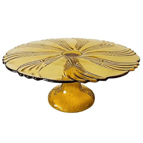 Art Deco Cake Stand from Val St. Lambert, 1930s for sale at Pamono