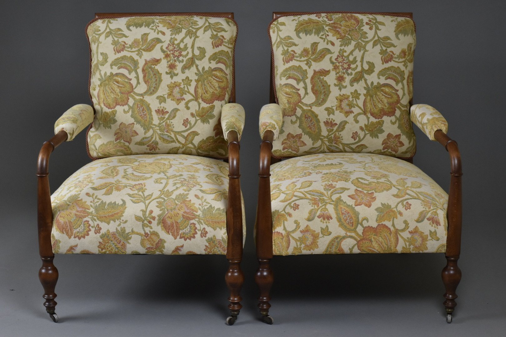 Antique Edwardian Lounge Chairs, 1890s, Set of 2 for sale at Pamono