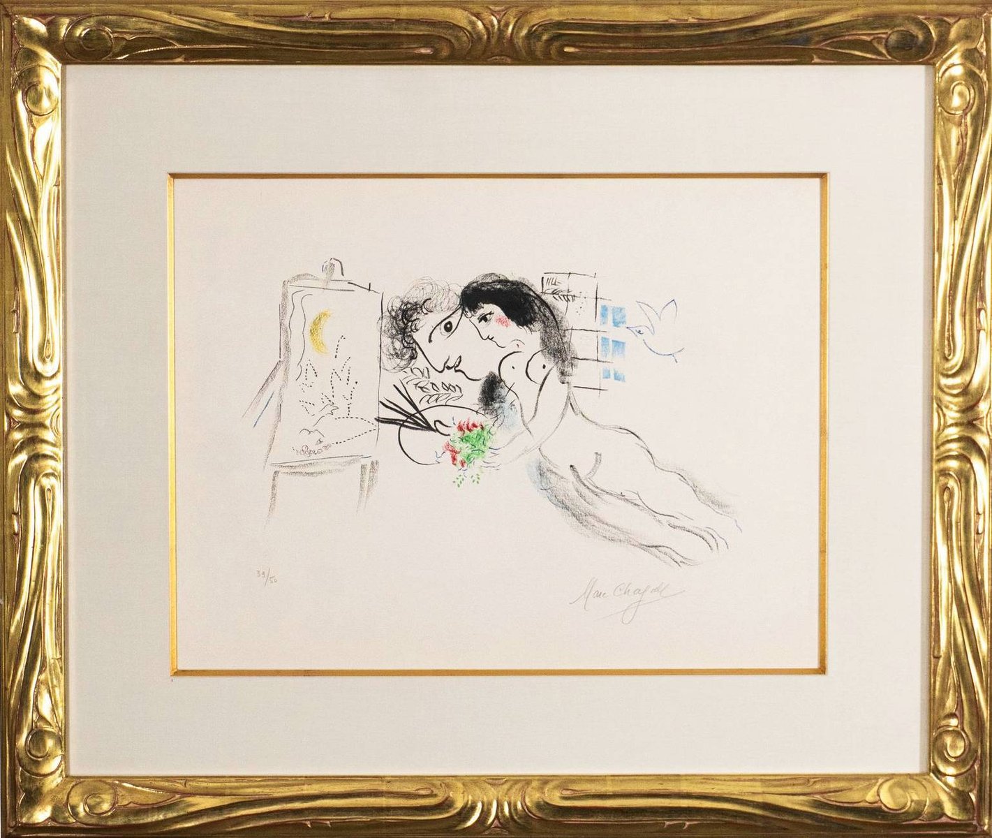 Marc Chagall, Rêve familier (Familiar Dream), 1969, Lithograph for sale ...