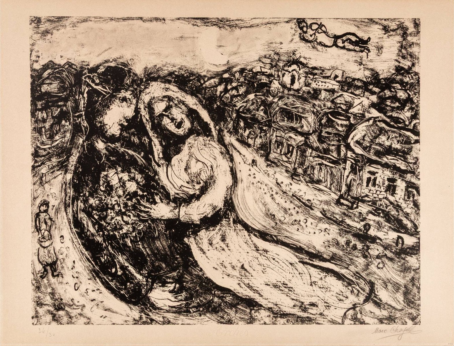 Marc Chagall, Le Mariage (The Marriage), 1965, Lithograph for sale at ...