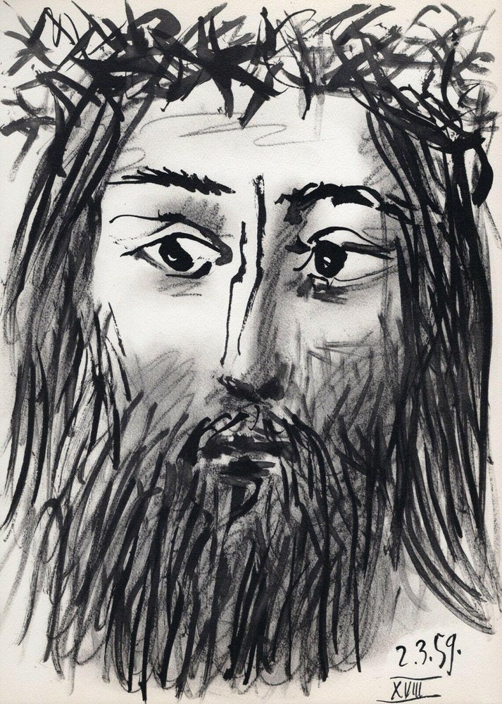 Pablo Picasso, Portrait of Jesus, 1st Edition from Toros Y Toreros ...