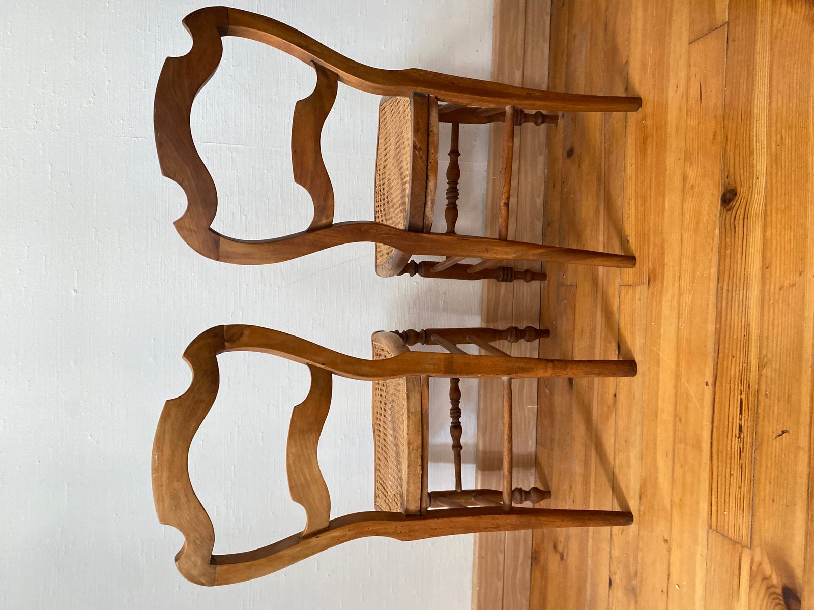 Chaises Louis Philippe en Hêtre et Cannage, 1890s, Set de 2 en vente ...