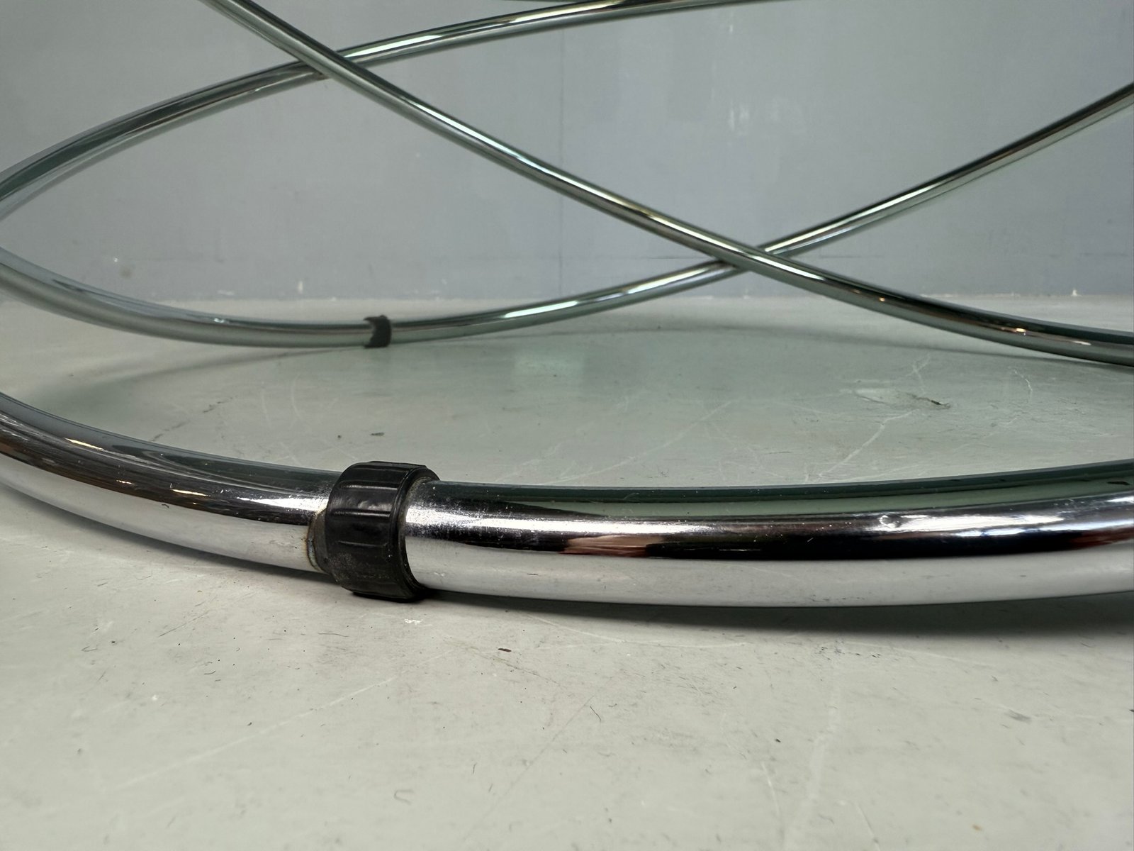 Chrome and Smoked Glass Mac Coffee Table from Miniforms, Italy, 1970s ...