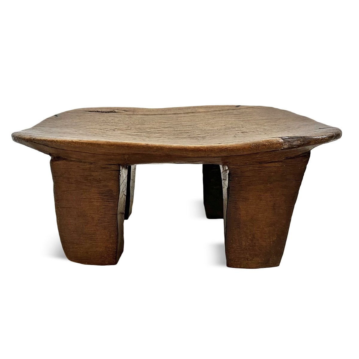 Vintage Wooden Lobi Stool, 1970s for sale at Pamono