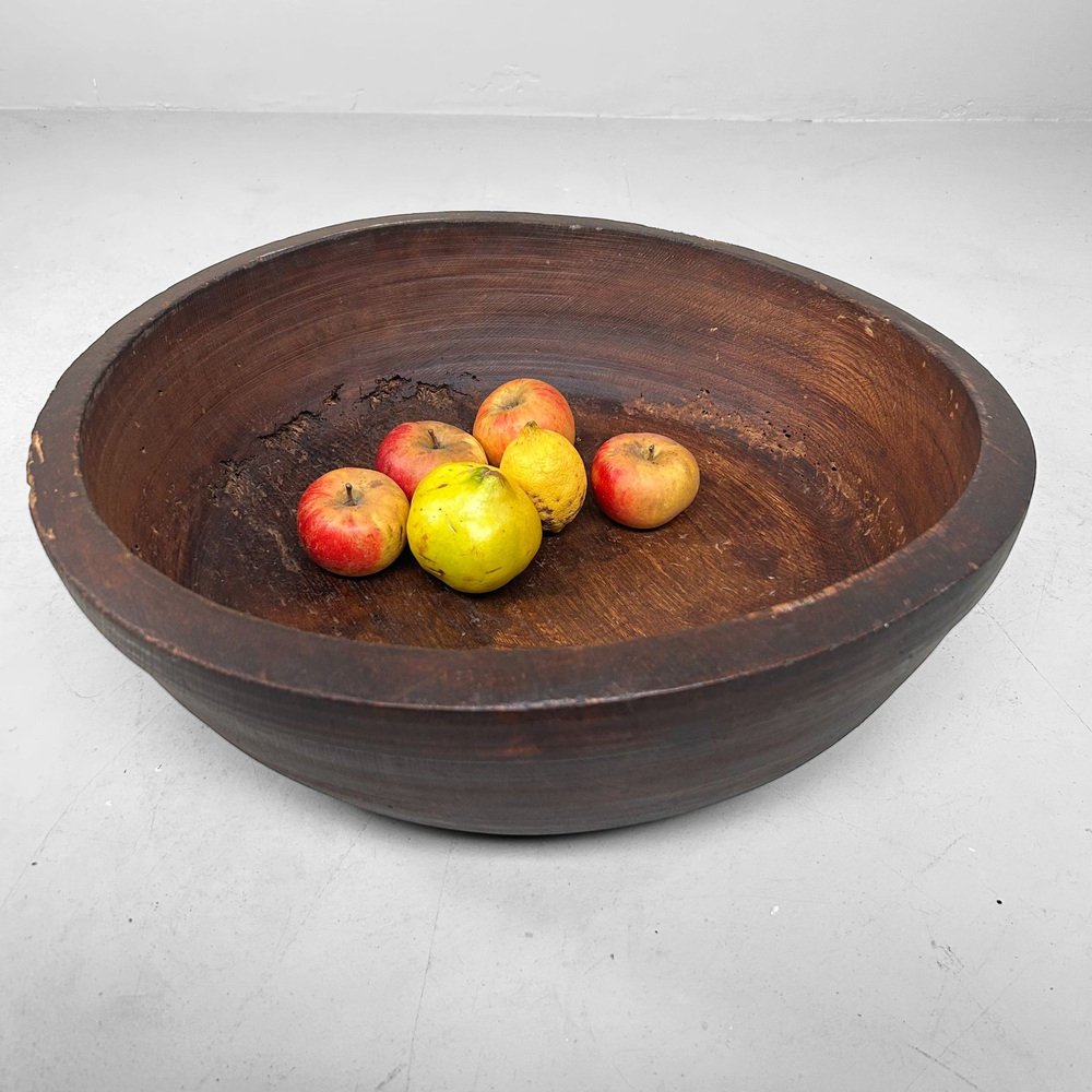 Antique Japanese Wooden Bowl, 1890s for sale at Pamono