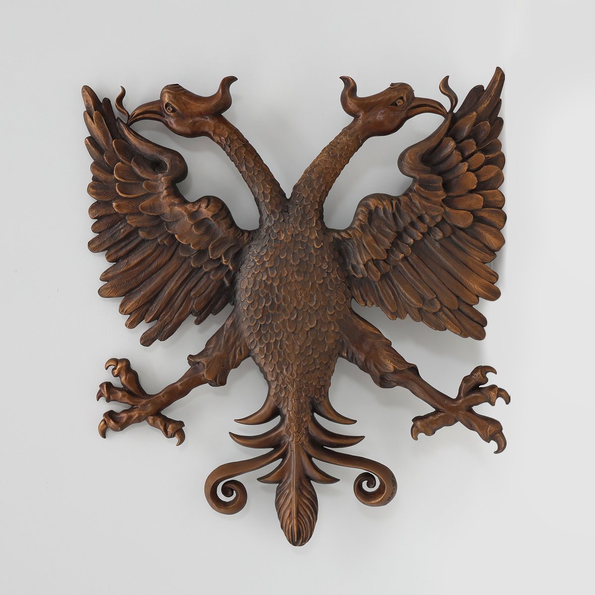 Large Bronze Double-Headed Eagle Wall Plaque, Belgium, 1950s for sale ...