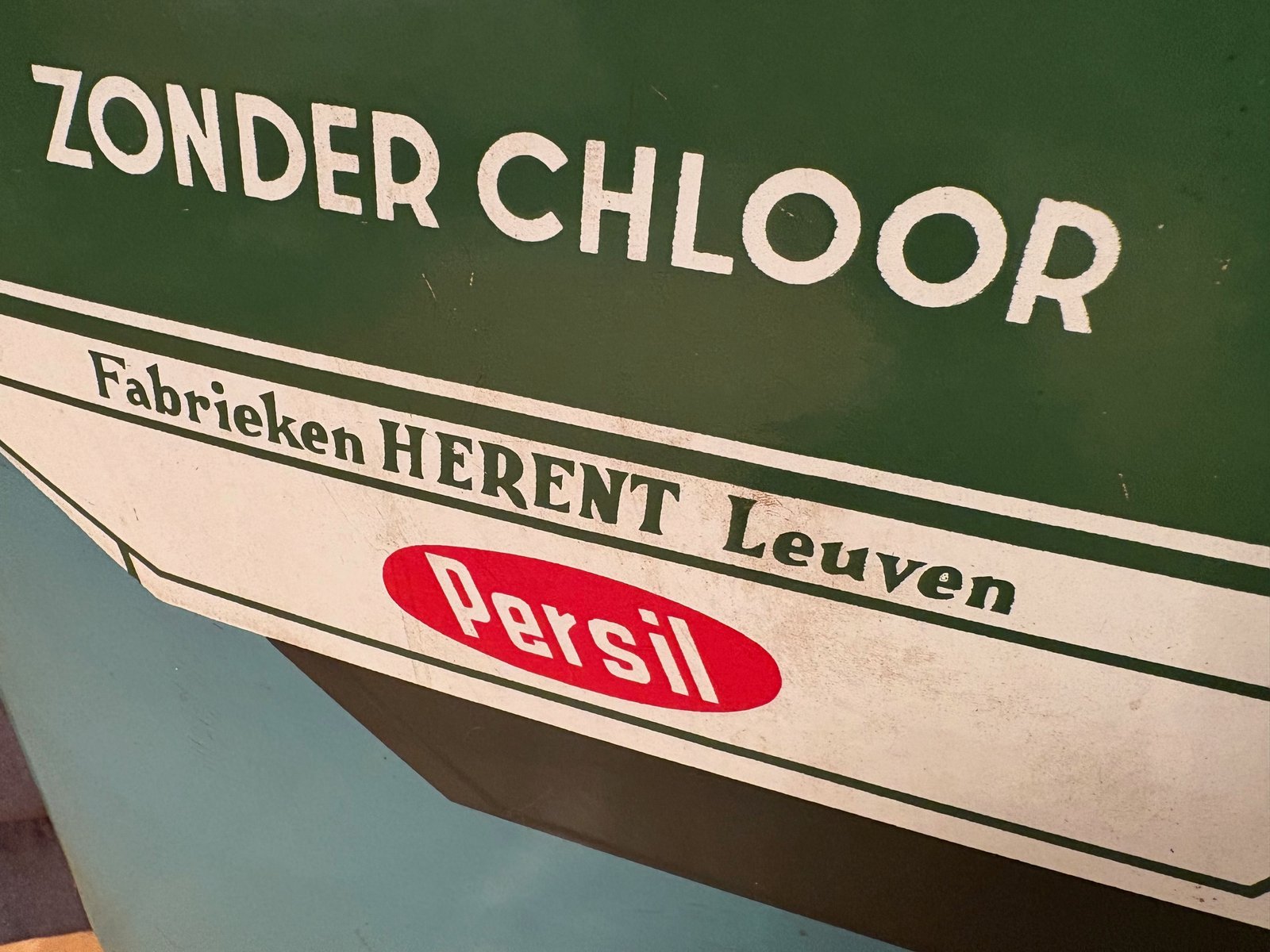 Large Enameled Persil Sign, 1950s for sale at Pamono