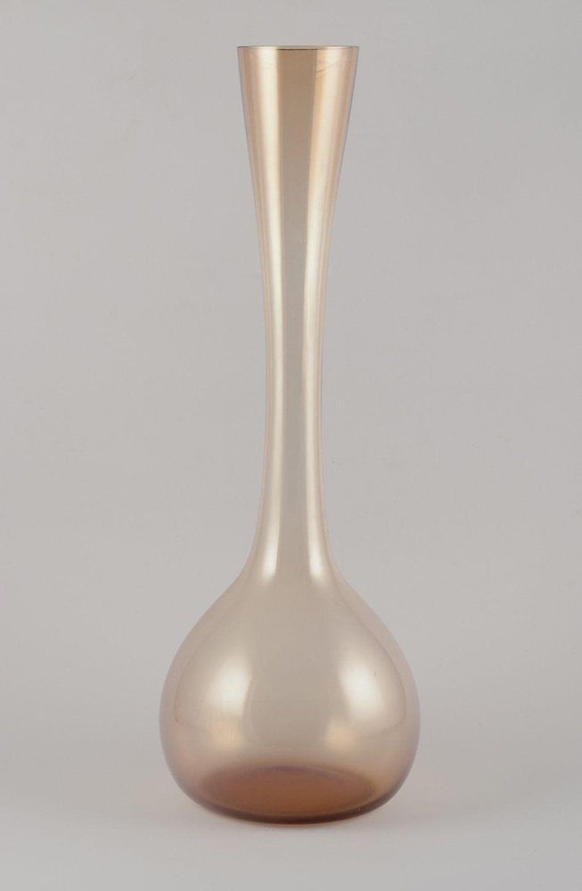 Floor Vase in Art Glass by Arthur Percy for Gullaskruf Glasbruk, Sweden ...