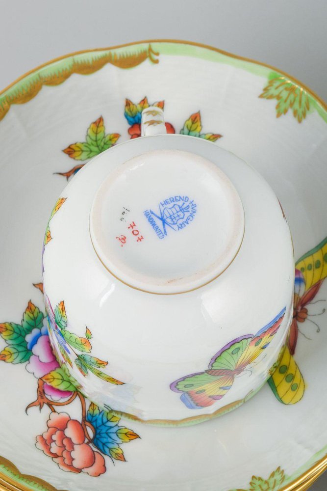 Queen Victoria Coffee Service for 6 in Porcelain from Herend, Hungary ...