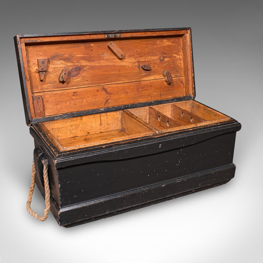 English Victorian Ebonised Shipwright's Tool Chest, 1880s for sale at ...