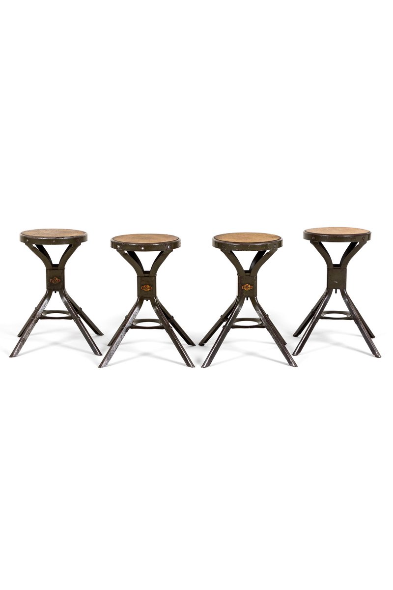 Industrial Stools from Evertaut, Set of 4 for sale at Pamono