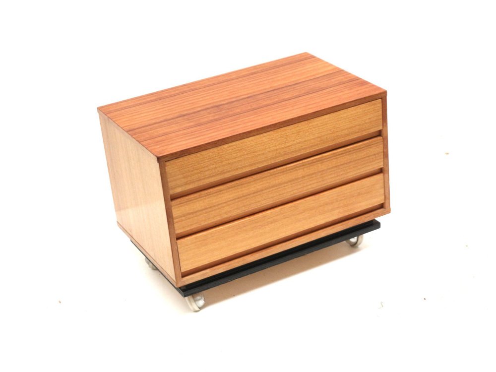 Vintage Chest of Drawers on Casters, 1960s for sale at Pamono