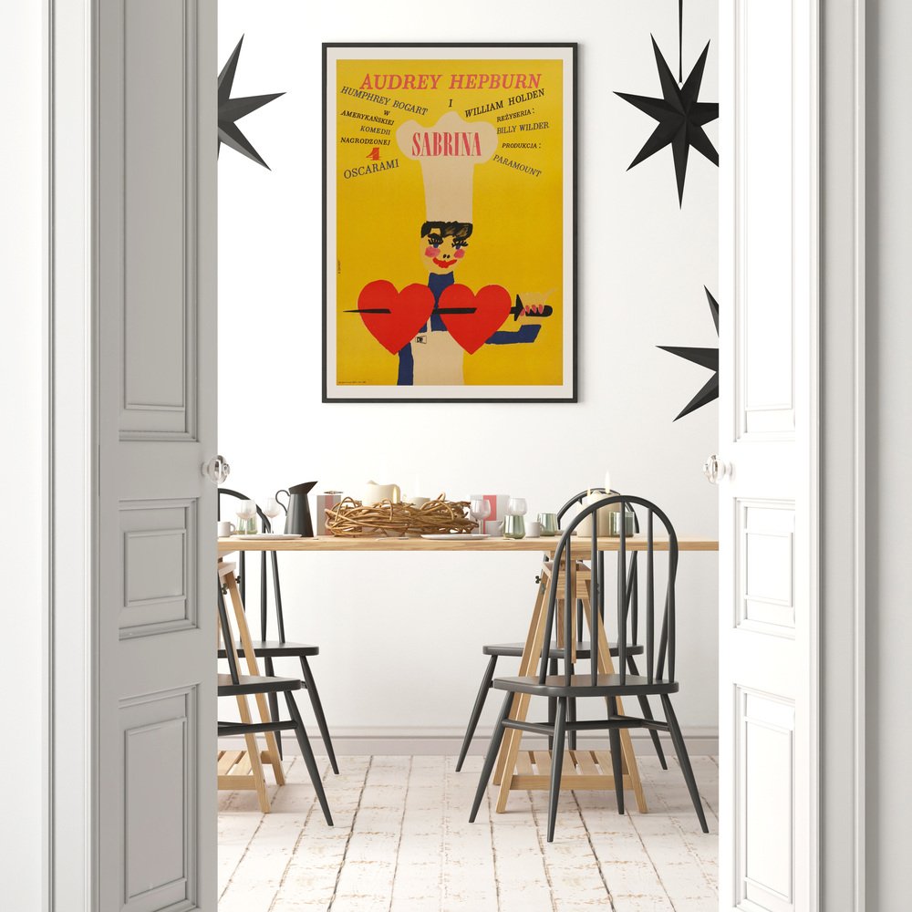 Vintage Sabrina Movie Poster, Polish, 1967 for sale at Pamono