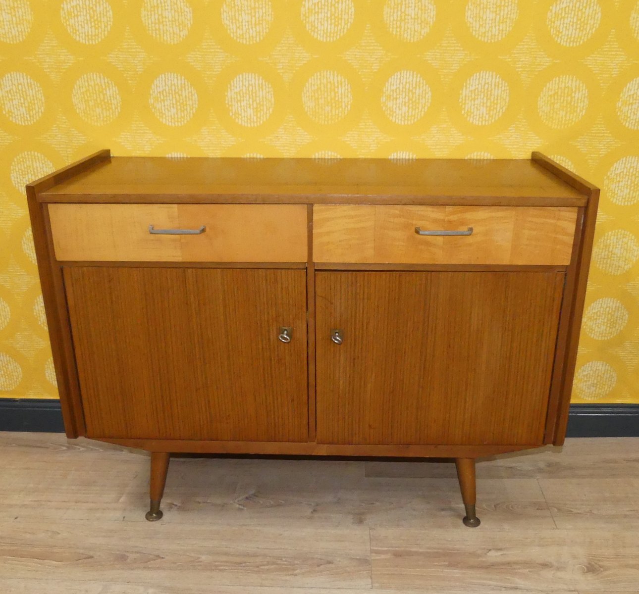 Small Vintage Sideboard in Walnut, 1960s for sale at Pamono
