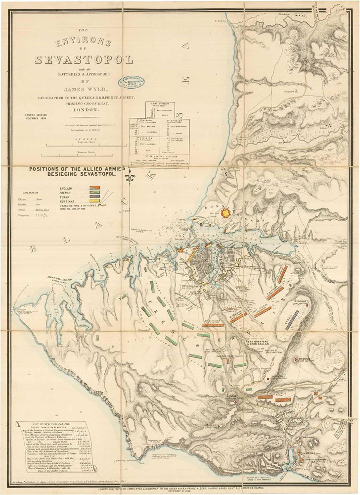 Map of the Siege of Sevastopol for sale at Pamono