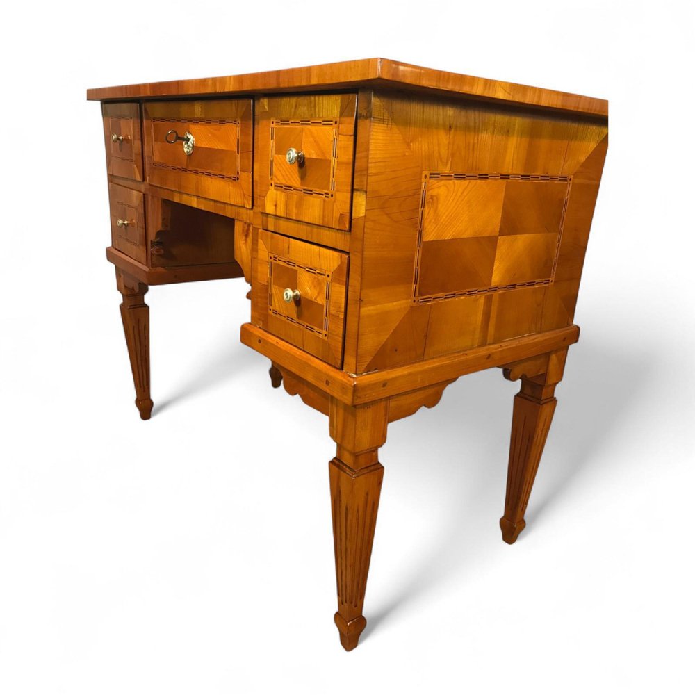 Louis XVI Desk in Cherrywood Veneer, Germany, 1780s for sale at Pamono