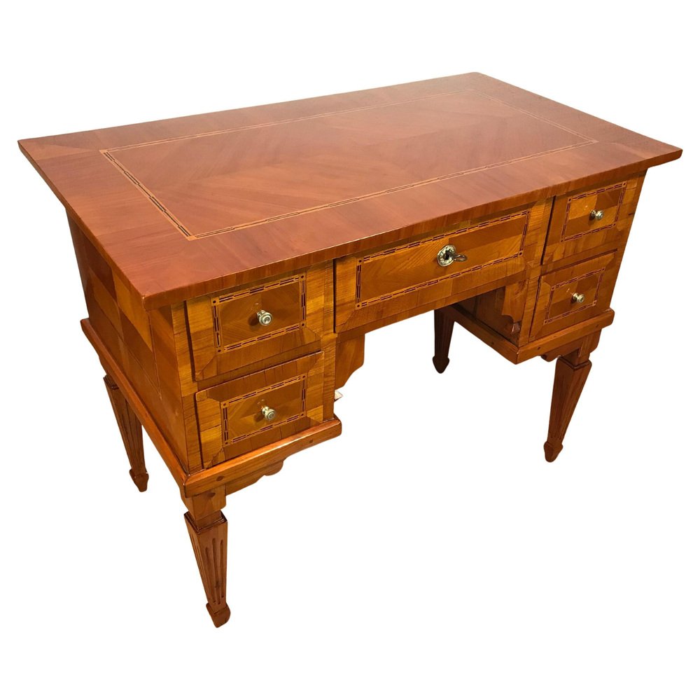 Louis XVI Desk in Cherrywood Veneer, Germany, 1780s for sale at Pamono