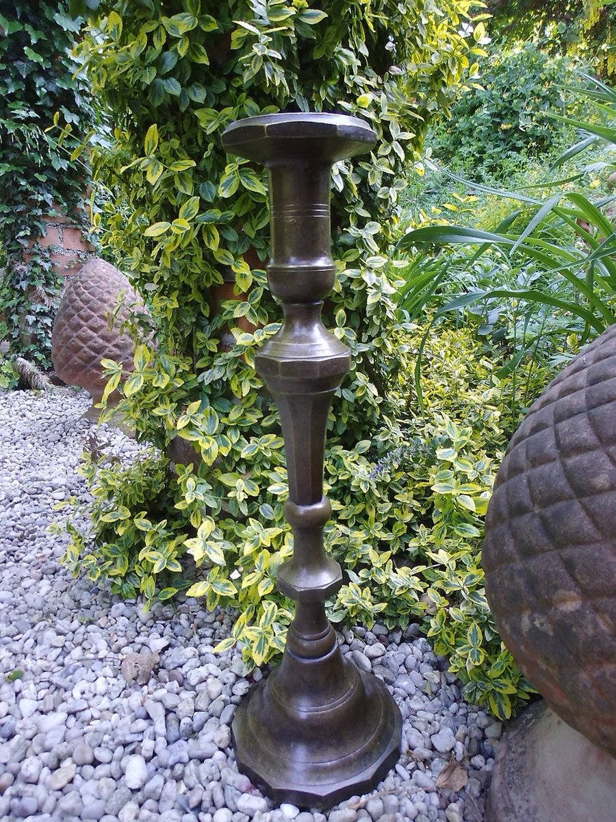 Antique Bronze Altar Candlestick, 1890s for sale at Pamono