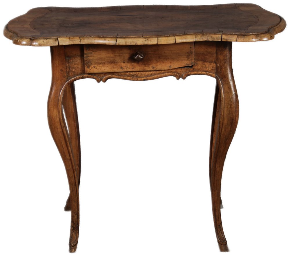 Small Rococo Ladies Desk or Side Table in Walnut, 1760 for sale at Pamono
