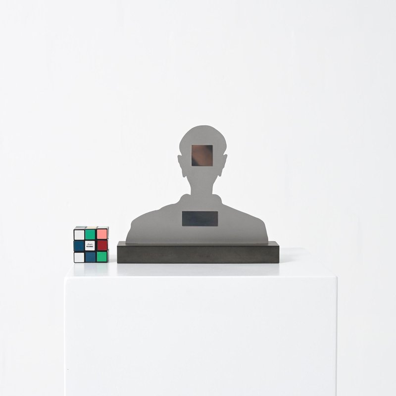 Roger Raveel, A Confrontation, 2000s, Metal and Mirrors for sale at Pamono