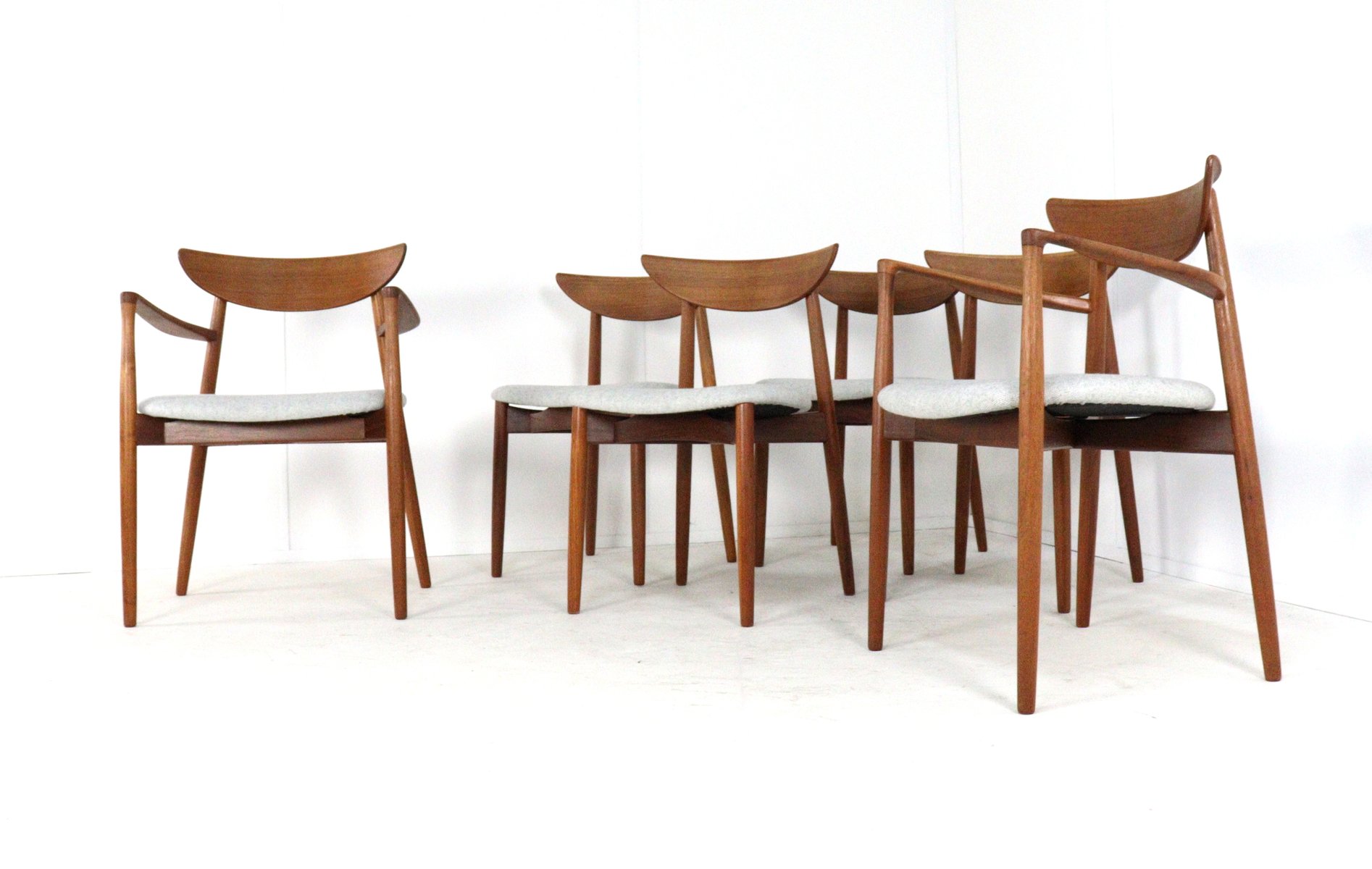Chairs by Harry Østergaard for Randers Møbelfabrik, 1960s, Set of 6 for ...