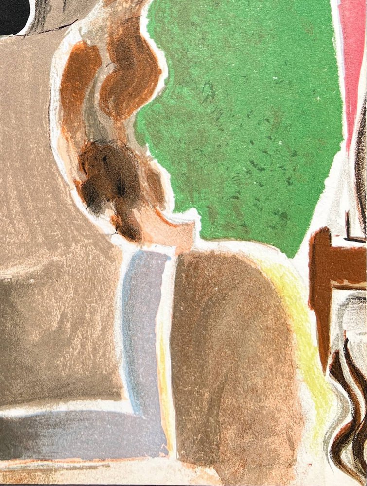 Georges Braque, Cubist Portrait, 1939, Lithograph for sale at Pamono