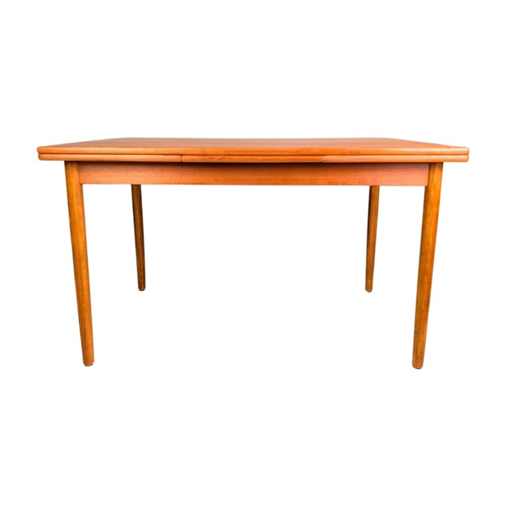 Mid-Century Danish Extendable Dining Table in Teak from Rogenstrup for ...