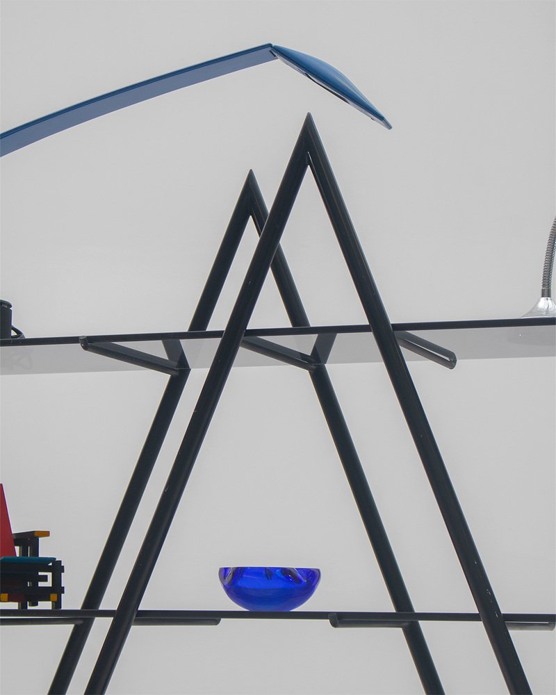 Mid-Century Modern Bauhaus Triangular Shelving Unit, 1970s for sale at ...
