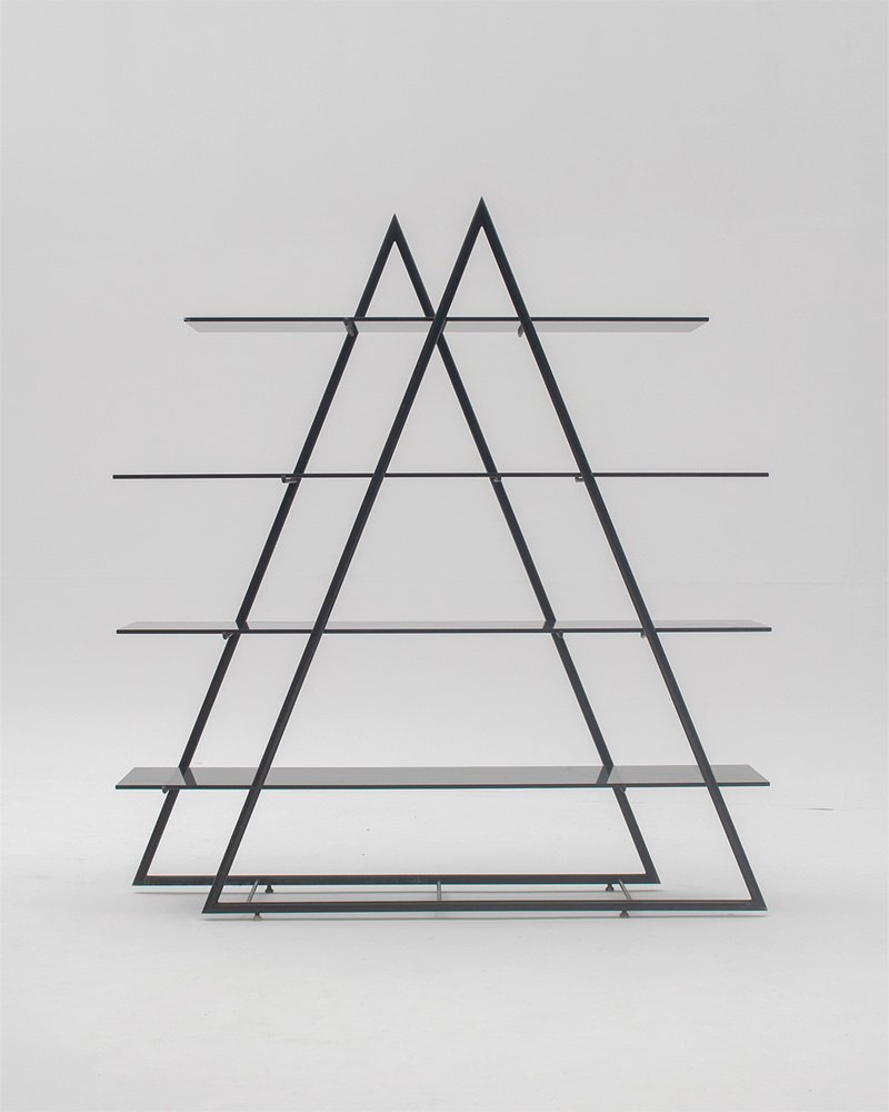 Mid-Century Modern Bauhaus Triangular Shelving Unit, 1970s for sale at ...