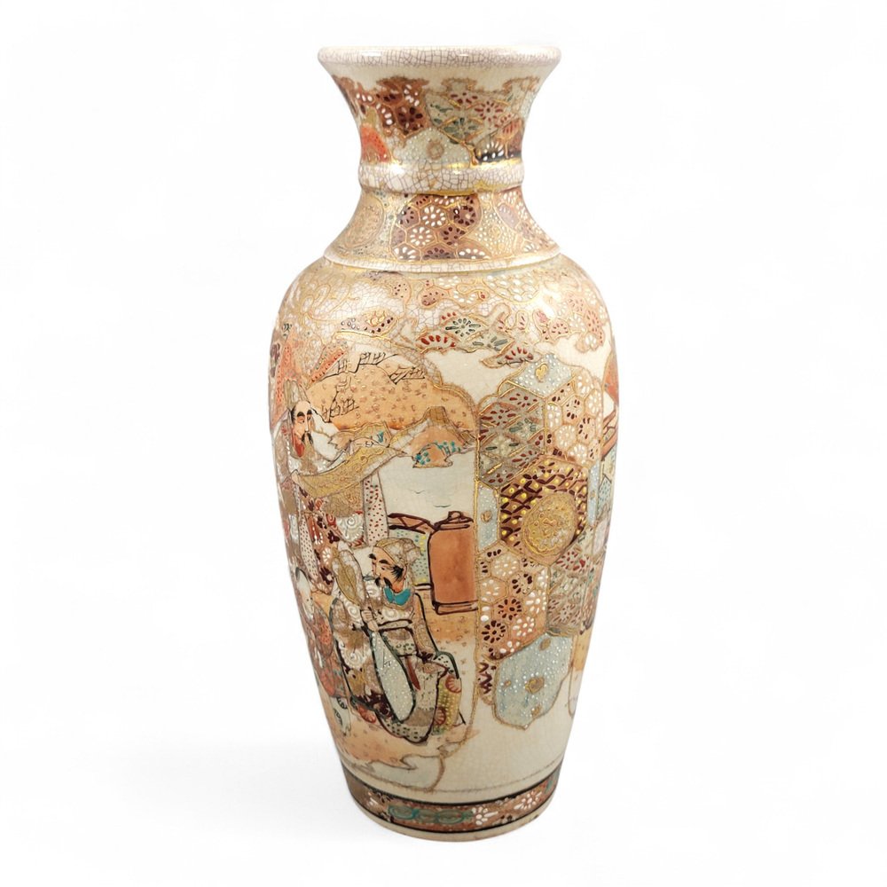 Kyoto Satsuma Vase, 1890s for sale at Pamono