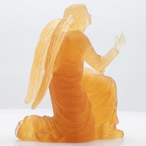 Engelsskulptur aus Glas von Daum, Frankreich, 1970er bei Pamono kaufen