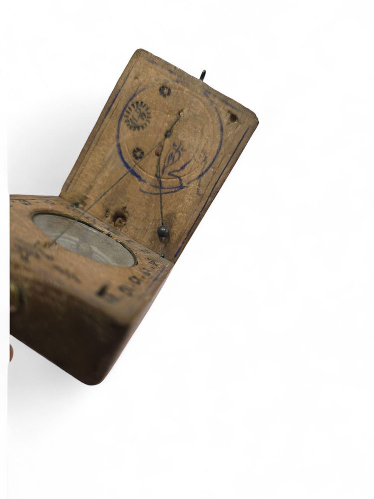 Portable Wooden Sundial, 1890 for sale at Pamono