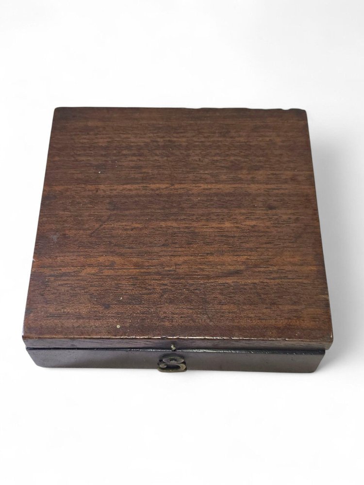 Portable Sundial in Wooden Case, 1880s for sale at Pamono
