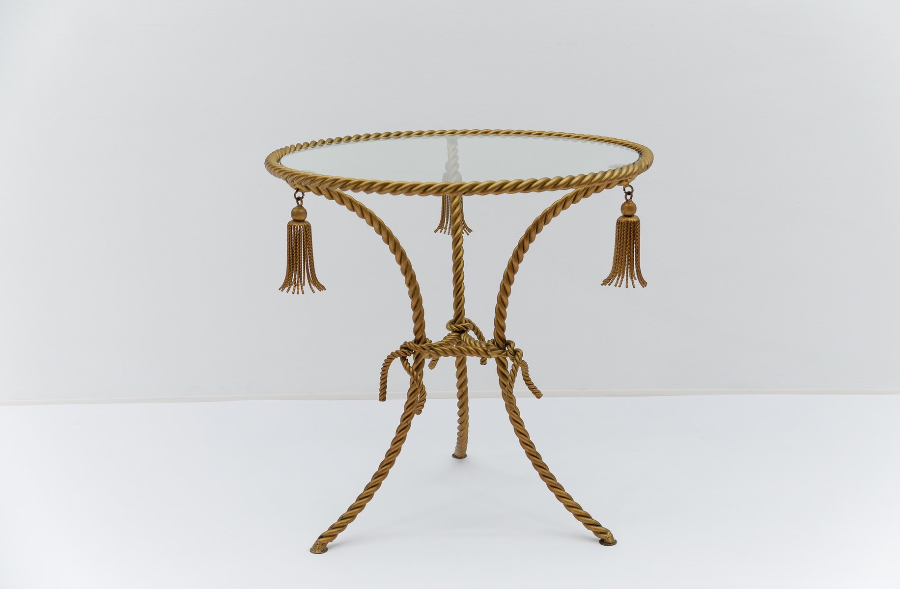 Florentine Twisted Metal Coffee Table, Italy, 1970s for sale at Pamono