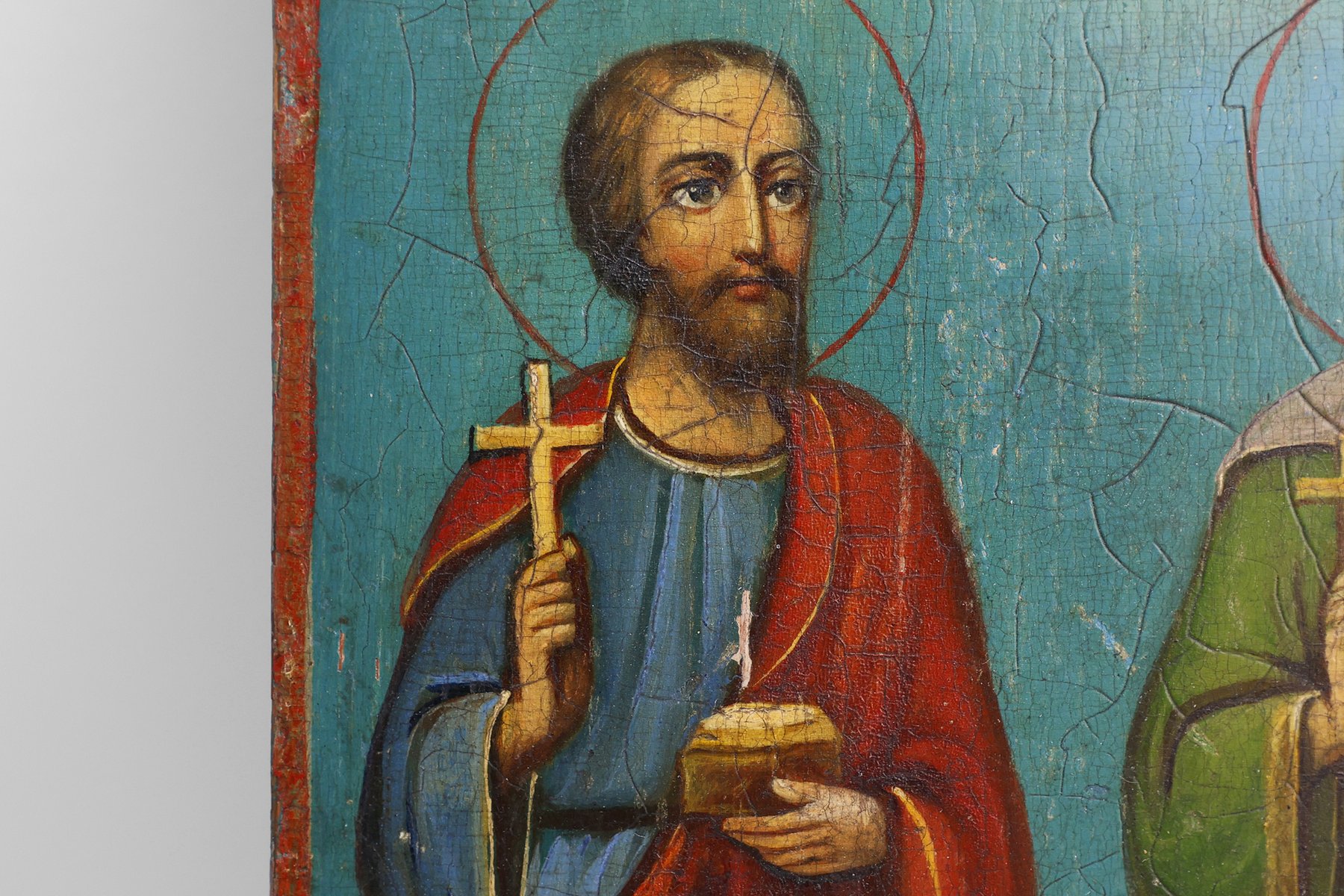 Icon of the Patron Saints of the Holy Matrimony, 19th Century, Paint ...