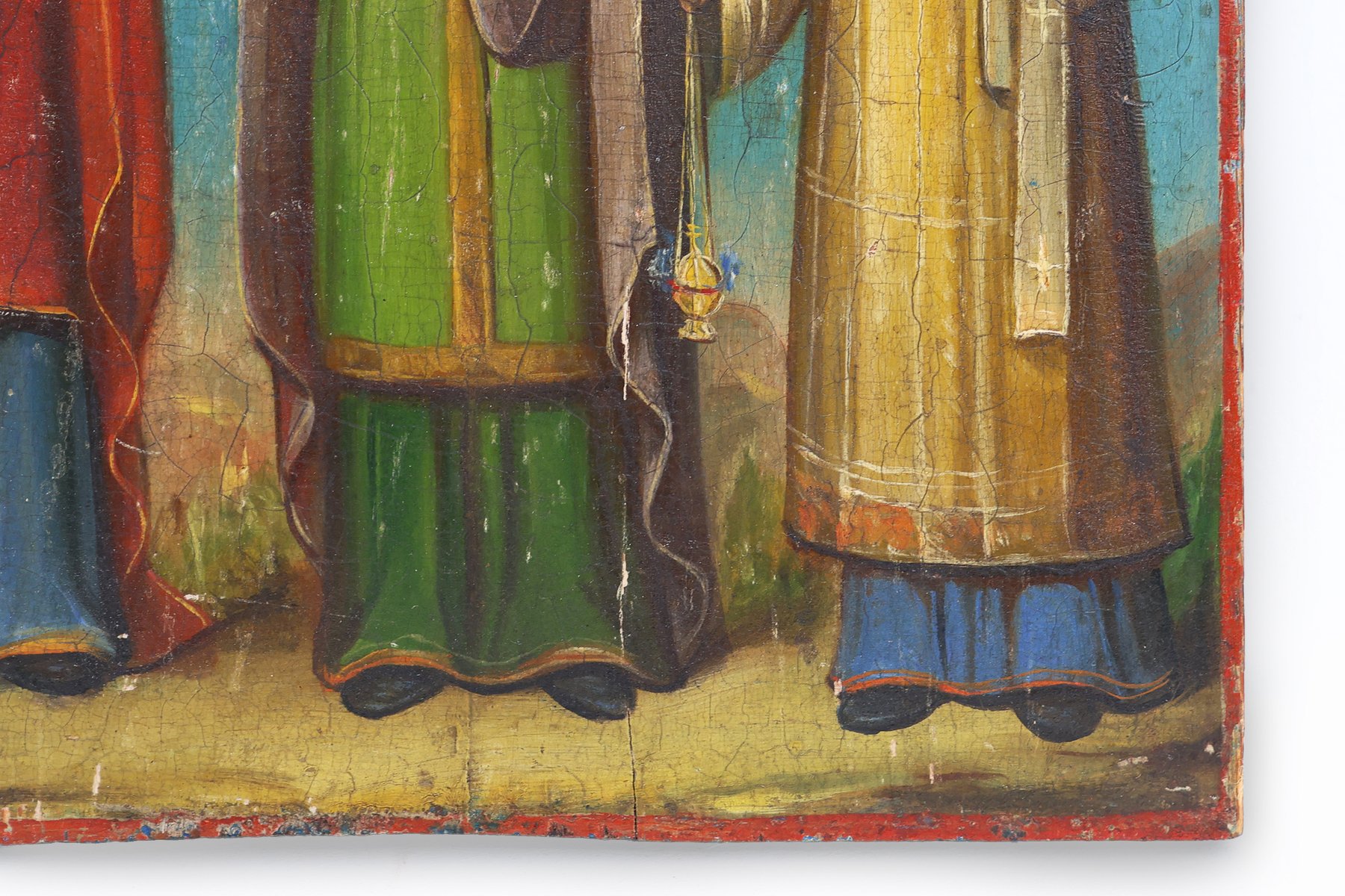 Icon of the Patron Saints of the Holy Matrimony, 19th Century, Paint ...