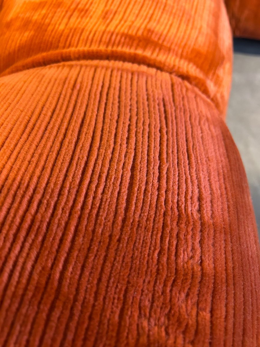 Modulares Camaloenda Sofa in Rotem Samt von Mario Bellini für B&B ...